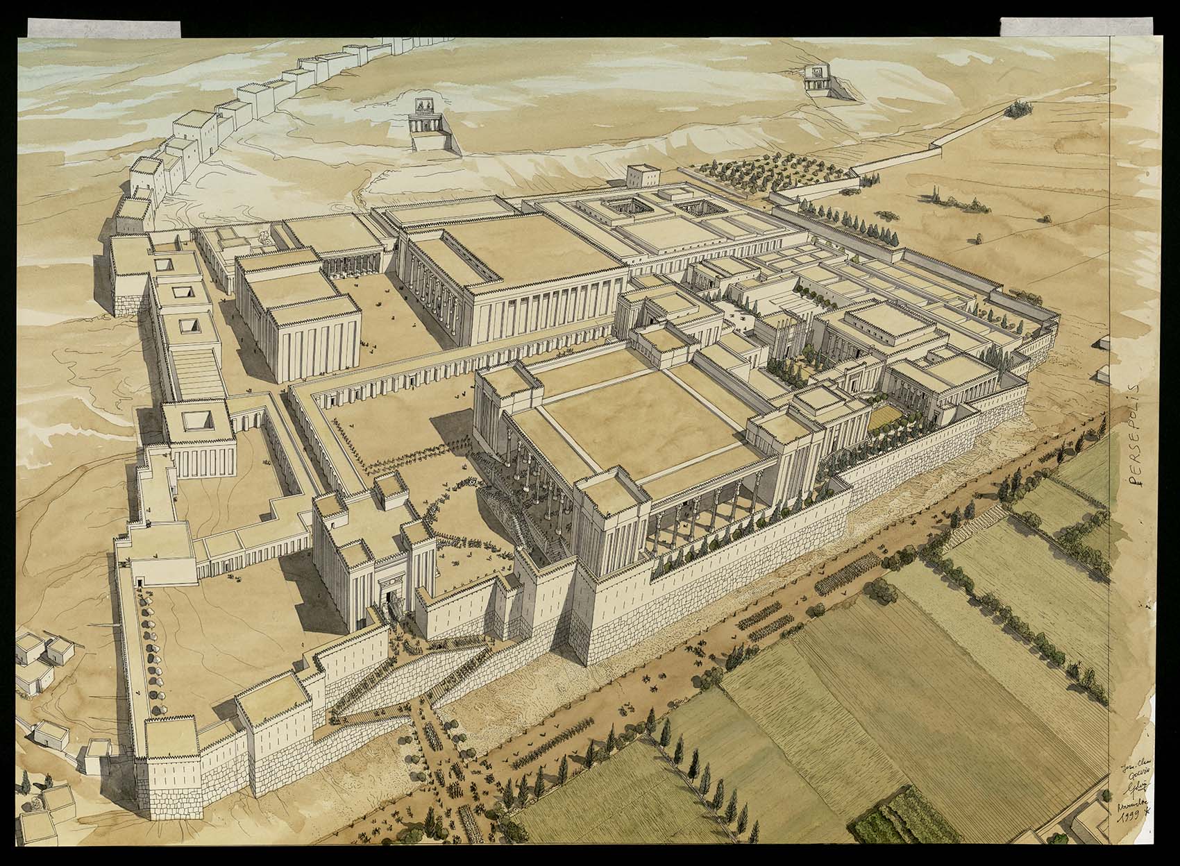 Persepolis, the palace in the 5th century B.C. - Jean-Claude Golvin